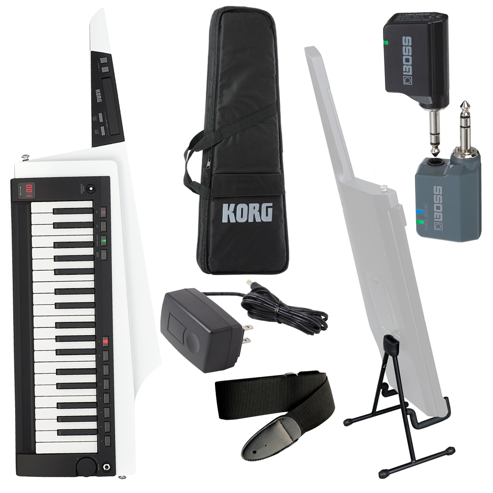 KORG キーター RK-100S2 WH グロスホワイト/白色(BOSSワイヤレスシステムWL20Lセット)【福山楽器センター】